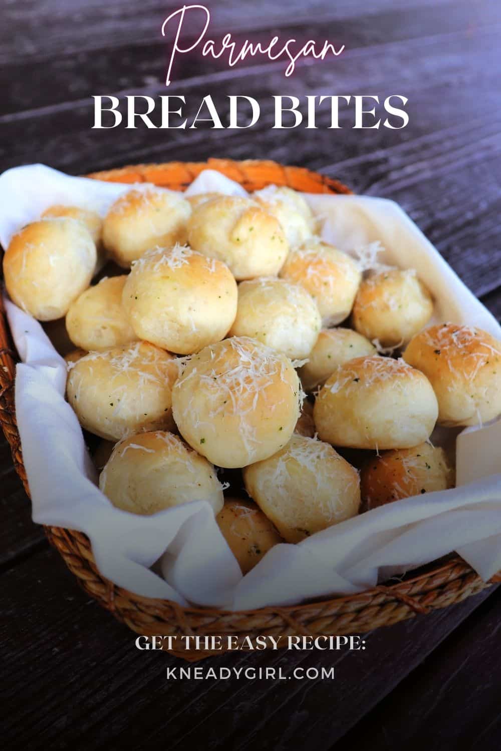 Homemade Parmesan Bread Bites - Kneady Girl