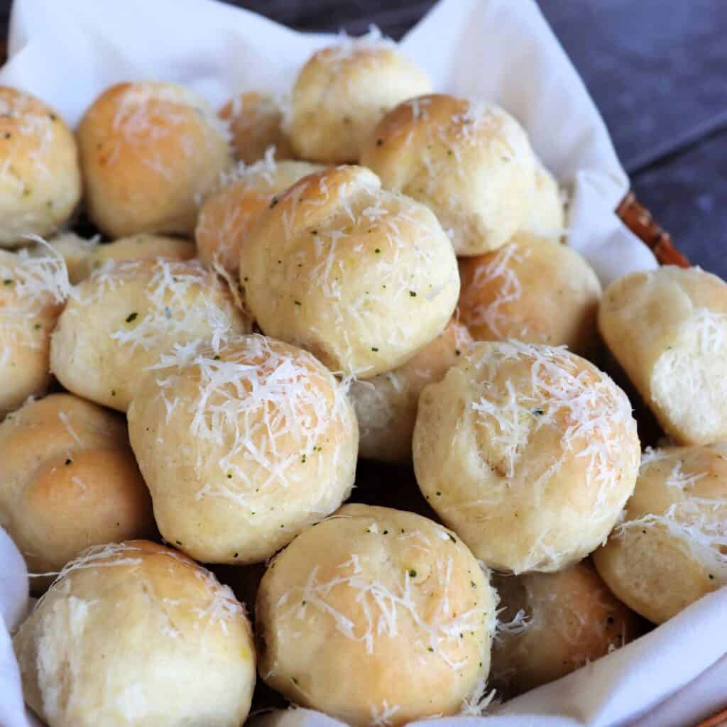 Homemade Parmesan Bread Bites - Kneady Girl
